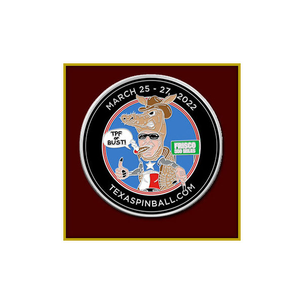 2022 "Ed" Commemorative Challenge Coin - Texas PInball Festival | TPF